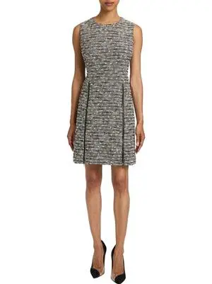 Santorelli Ida Tweed Shift Dress - Sandstone