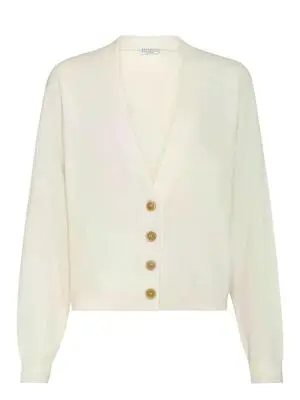 BRUNELLO CUCINELLI Button-Front Cashmere Cardigan