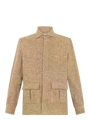 Boglioli Button-up Shirt Jacket - Neutrals