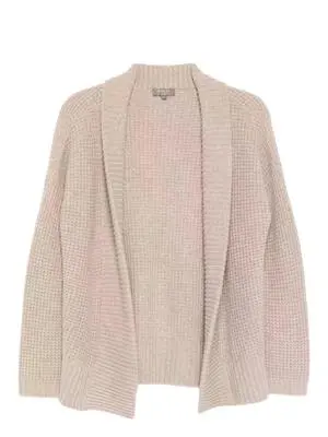 N.peal Moss-stitch Cardigan - Neutrals