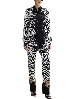 Versace Zebra-print Shirt - Black