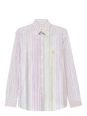 Etro Striped Long-sleeved Shirt - White