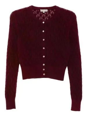 N.peal Cashmere Cardigan - Red