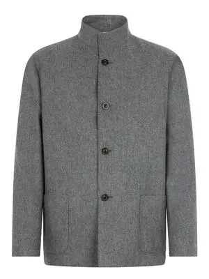 BOGLIOLI High-Neck Patch-Pocket Jacket