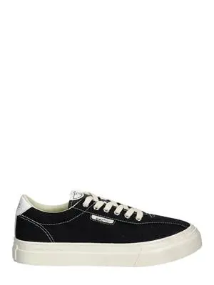 S.W.C STEPNEY WORKERS CLUB Lace-up Canvas Sneakers - Black