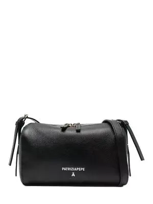 Patrizia Pepe Leather Shoulder Bag - Black
