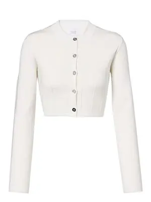 Galvan Atalanta Cropped Cardigan - White