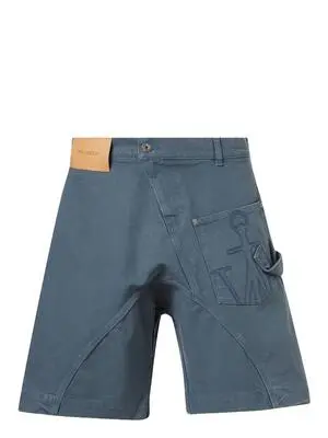 JW ANDERSON Twisted Cotton Canvas Bermuda Pants