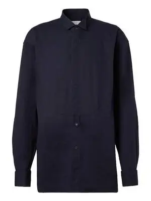 Dries Van Noten Cotton Twill Shirt - Blue