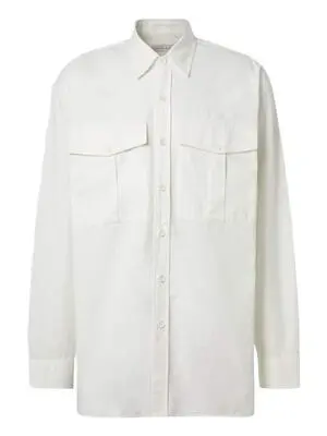 Dries Van Noten Oversized Cotton Twill Shirt - White