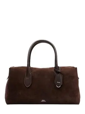 Polo Ralph Lauren Leather-trimmed Suede Duffle - Brown