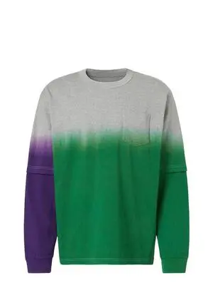 Sacai Dyed Cotton Sweatshirt - Grey