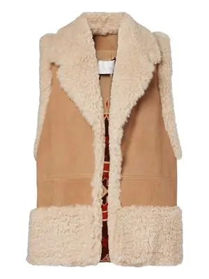 Johanna Ortiz Suede Vest - Beige