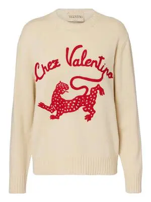 Valentino Garavani Virgin Wool Sweater - Beige