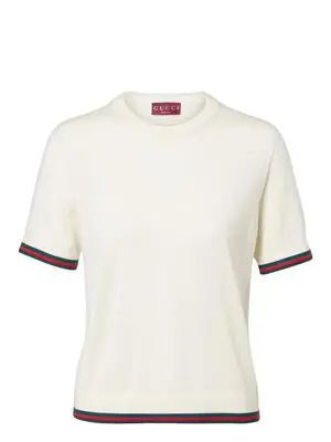 Gucci Cashmere And Silk Top - White