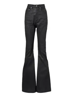 Rick Owens Bolan High-rise Bootcut Jeans - Black