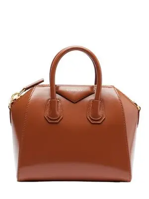 Givenchy Antigona Mini Leather Tote Bag - Brown