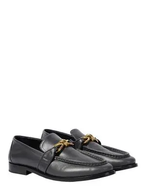 Bottega Veneta Astaire Knot Loafers - Black