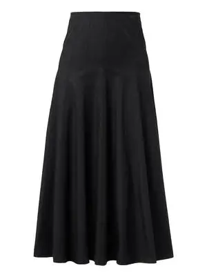 Proenza Schouler Heidi Cotton-blend Midi Skirt - Black