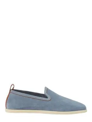 Loro Piana Venice Walk Suede Loafers - Blue
