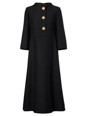 Valentino Garavani Crepe Couture Midi Dress - Black