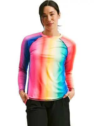 TOMBOYX Long Sleeve Sun Rashguard - Melting Rainbow