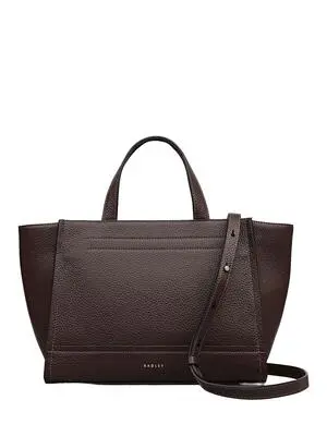 RADLEY Oak Street Ziptop Satchel Bag - Dark Oak