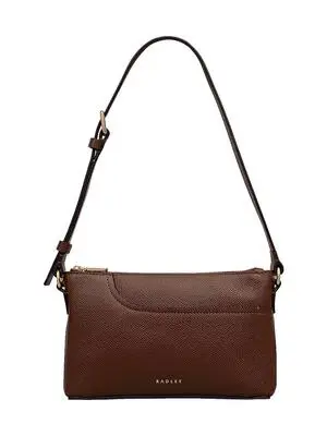 RADLEY Pockets Mini Ziptop Shoulder Bag - Chocolate