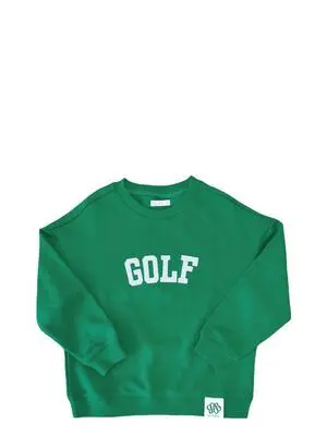 BITS & BOWS Golf Sweatshirt - Green/white