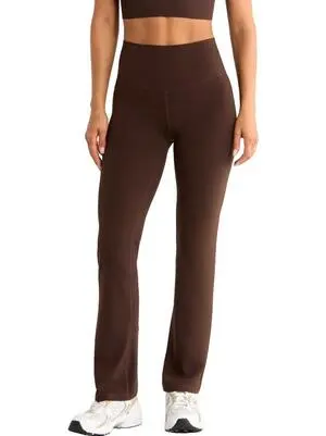 Zella Studio Luxe Bootcut Leggings - Brown Mole