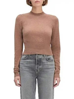 FAVORITE DAUGHTER The Elena Cashmere Sweater - Mocha