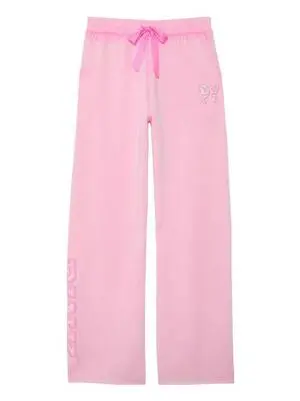Pink X Loveshackfancy Wide-leg Sweatpants - Pink Lollipop