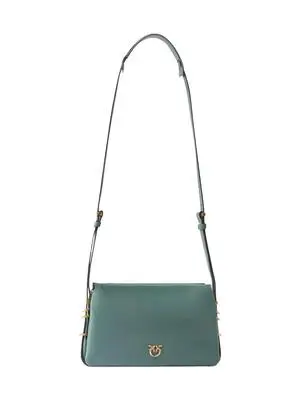 Pinko Leather Crossbody Bag Green