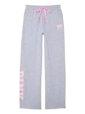 Pink X Loveshackfancy Wide Leg Sweatpants - Medium Heather Grey