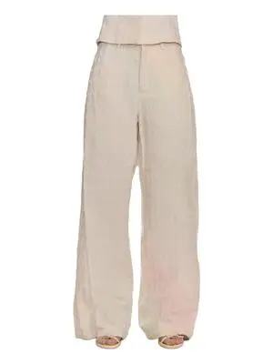 Cult Gaia Katya Boucle Trousers - Neutrals