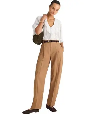 Madewell High-rise Barrel-leg Trousers - Faded Birch