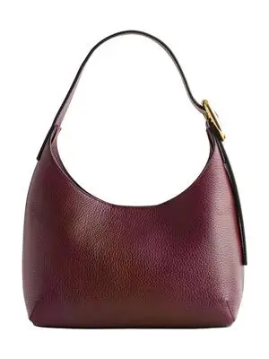 Madewell Sculptural Buckle Shoulder Bag - Dark Burgundy