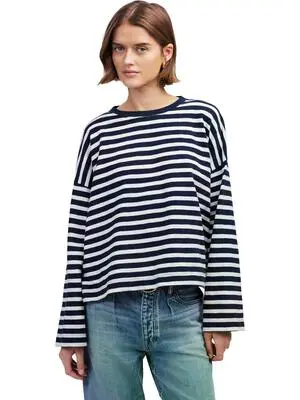 Madewell Striped Long-sleeve Tee - Navy