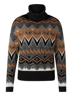 Bogner Raegan Norwegian Pullover Black/grey/hazel