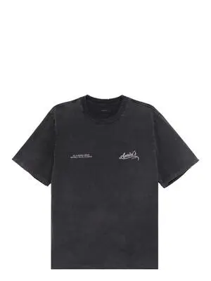 Amiri Cinemas Vintage Tee - Black