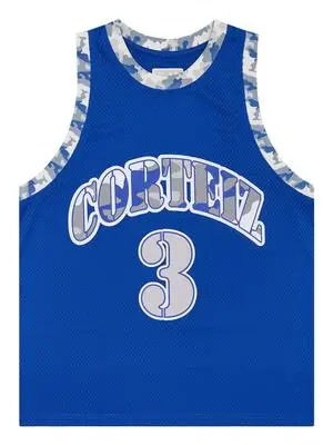 CORTEIZ Stencil Camo Bball Jersey - Blue