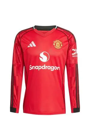 Adidas Manchester United 25/26 Long Sleeve Home Jersey - Red