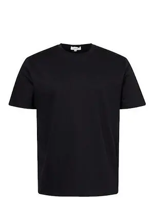 ARNE Mercerised Interlock Cotton-jersey T-shirt - Black