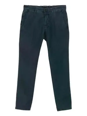 Incotex Cotton Trousers With Pockets - Blue