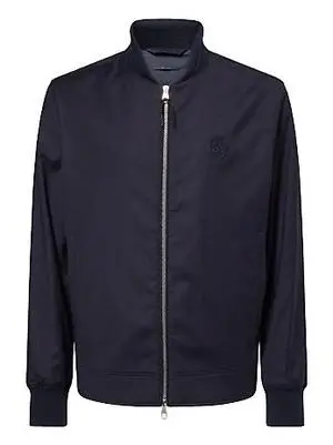 Dunhill Wool Bomber Jacket - Navy