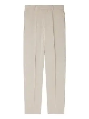 Sandro Regular-fit Straight-leg Wool Trousers - Aluminum