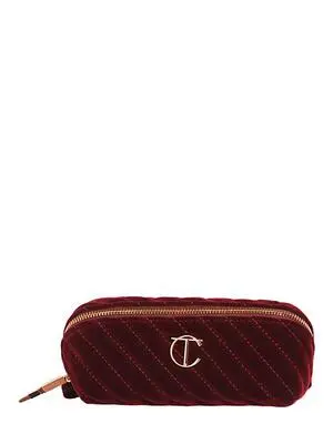Charlotte Tilbury Mini Velvet Makeup Organizer Travel Bag - One-color
