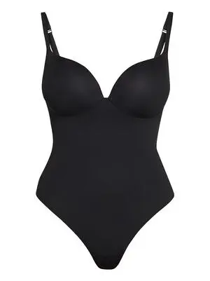 SKIMS Ultimate Body Push-up Thong Bodysuit - Onyx