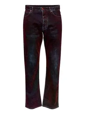 MAISON MARGIELA Five-pocket Faded Jeans - Red