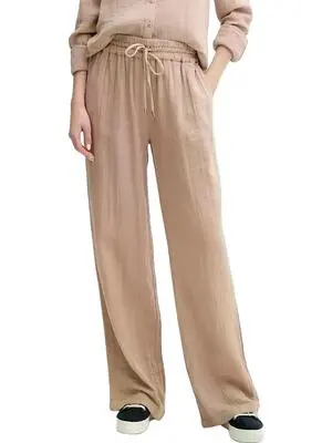 Melissa Odabash Krissy Drawstring Trousers Brown